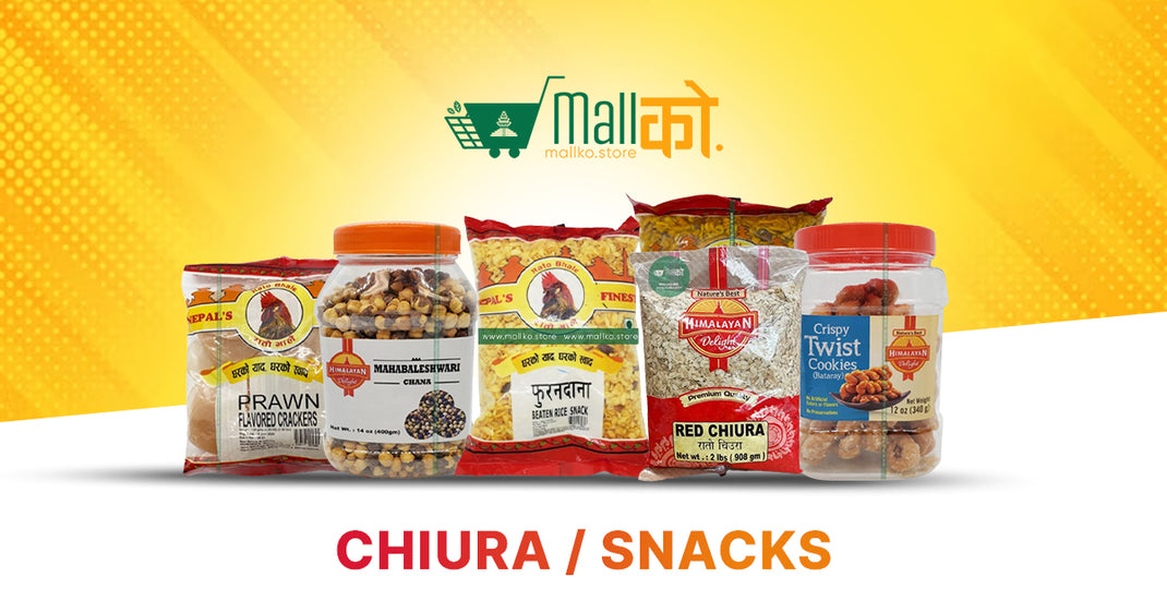 Beaten Rice (Chiura) – Rice Flakes, Snacks & Sweets Collection – Mall ko