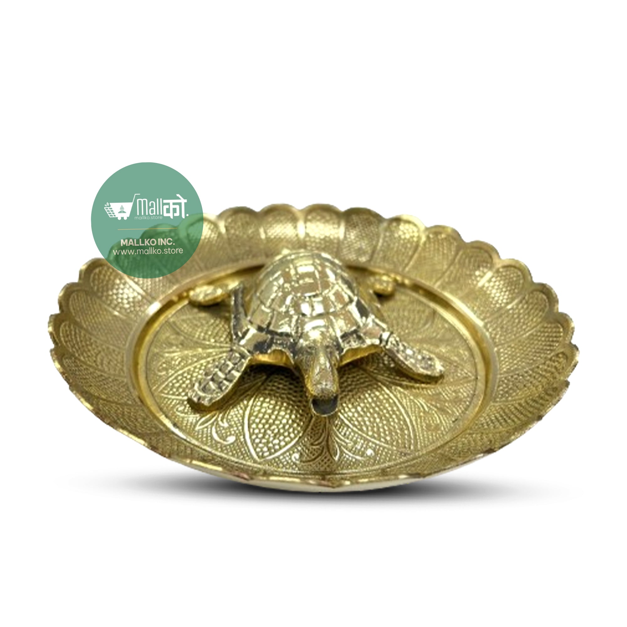 Brass Kachua Plate Set Yantra | Vastu & Feng Shui for Prosperity – Mall ko