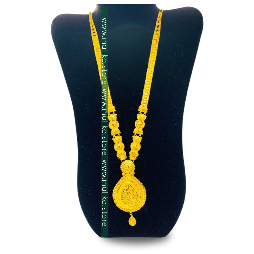 Gold Plated Necklace - Nepali Rani Haar at Mallko Nepali Fashion ...