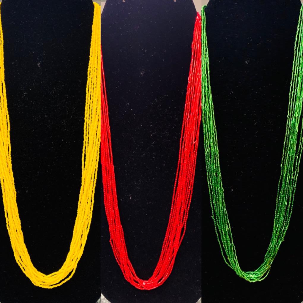 Nepali Pote Necklace (12 String) | Traditional Glass Bead Jewelry – Mall ko