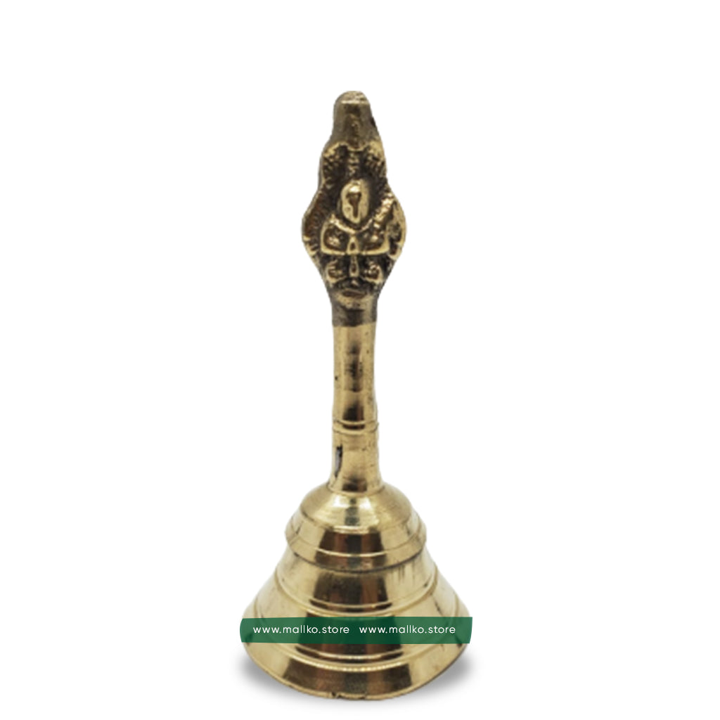 Brass Puja Bell | Small, Medium & Large for Home Temple & Pooja – Mall ko